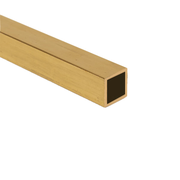 25.4mm Brass Box Section 1" x 1" x 1.6mm Mill Finish CZ108 Grade - Lin ...