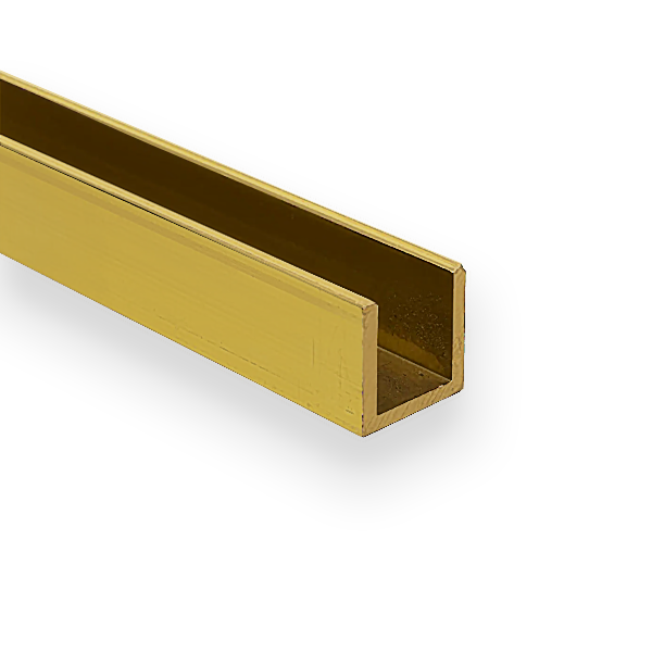 Brass Channel 25.4mm x 25.4mm x 3.2mm Mill Finish, CZ108, Weldable, Co ...