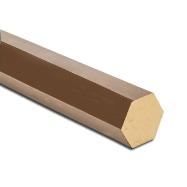 Brass Hexagon Bar 50mm AF Mill Finish CZ121, 18.34kg/m, Corrosion Resi ...