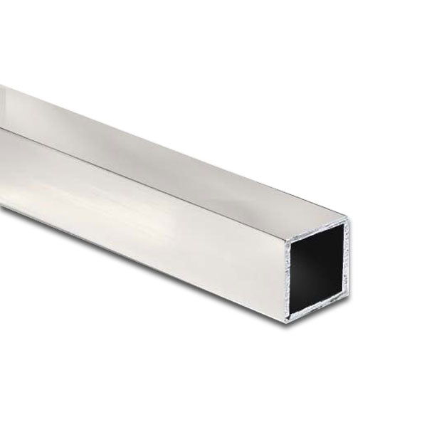 Aluminium Box Section Bright Polished 19mm x 19mm x 3.2mm (3/4" x 3/4 ...