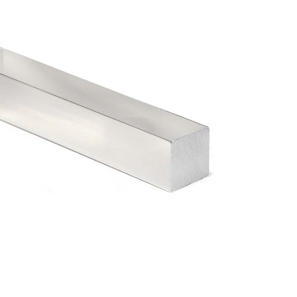 Bright Polished Aluminium Square Bar 15.8mm Grade 6082, Corrosion Resi ...