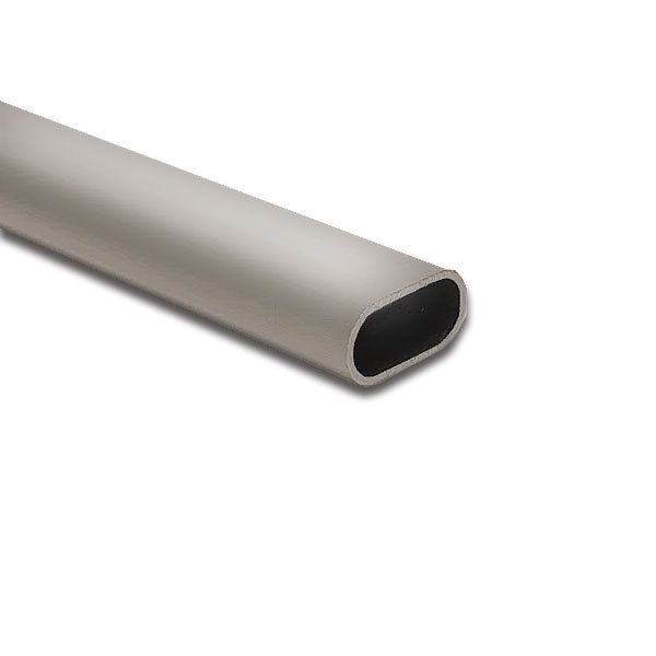 Stainless Steel Oval Tube 30mm x 15mm x 1.5mm Brushed Polished Grade 3 ...